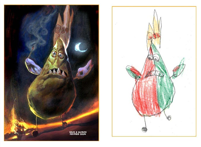 The Monster Engine: Children’s Drawings Painted Realistically | Amusing ...